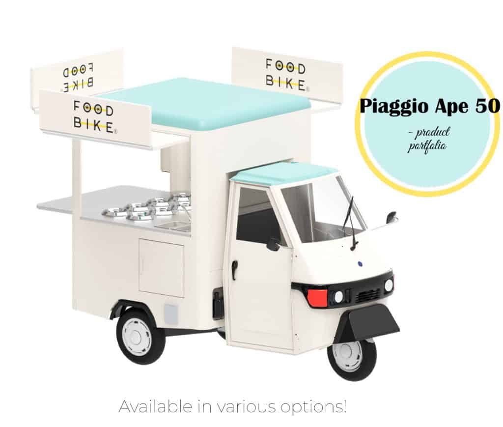 Piaggio Ape 50 box - classic version - Foodbike
